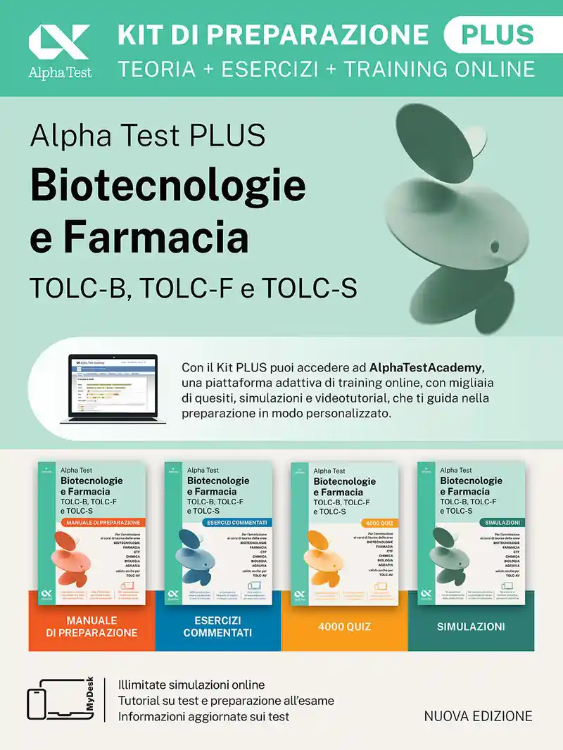 Alpha Test. Biotecnologia E Farmacia. Kit Plus - Università e adulti ...